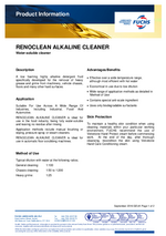 RENOCLEAN ALKALINE CLEANER | FUCHS LUBRICANTS (UK) PLC