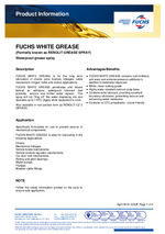 WHITE GREASE SPRAY | FUCHS LUBRICANTS (UK) PLC