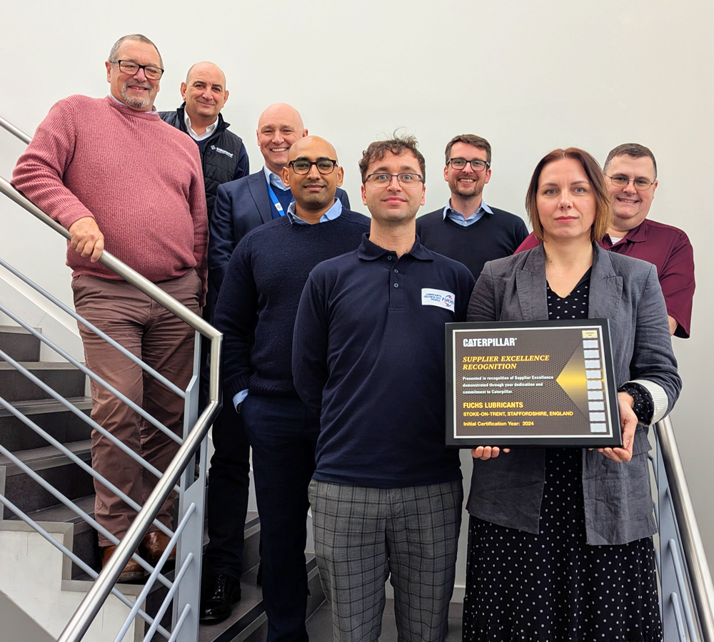 FUCHS Wins Prestigious Excellence Award from Caterpillar Inc. | FUCHS ...
