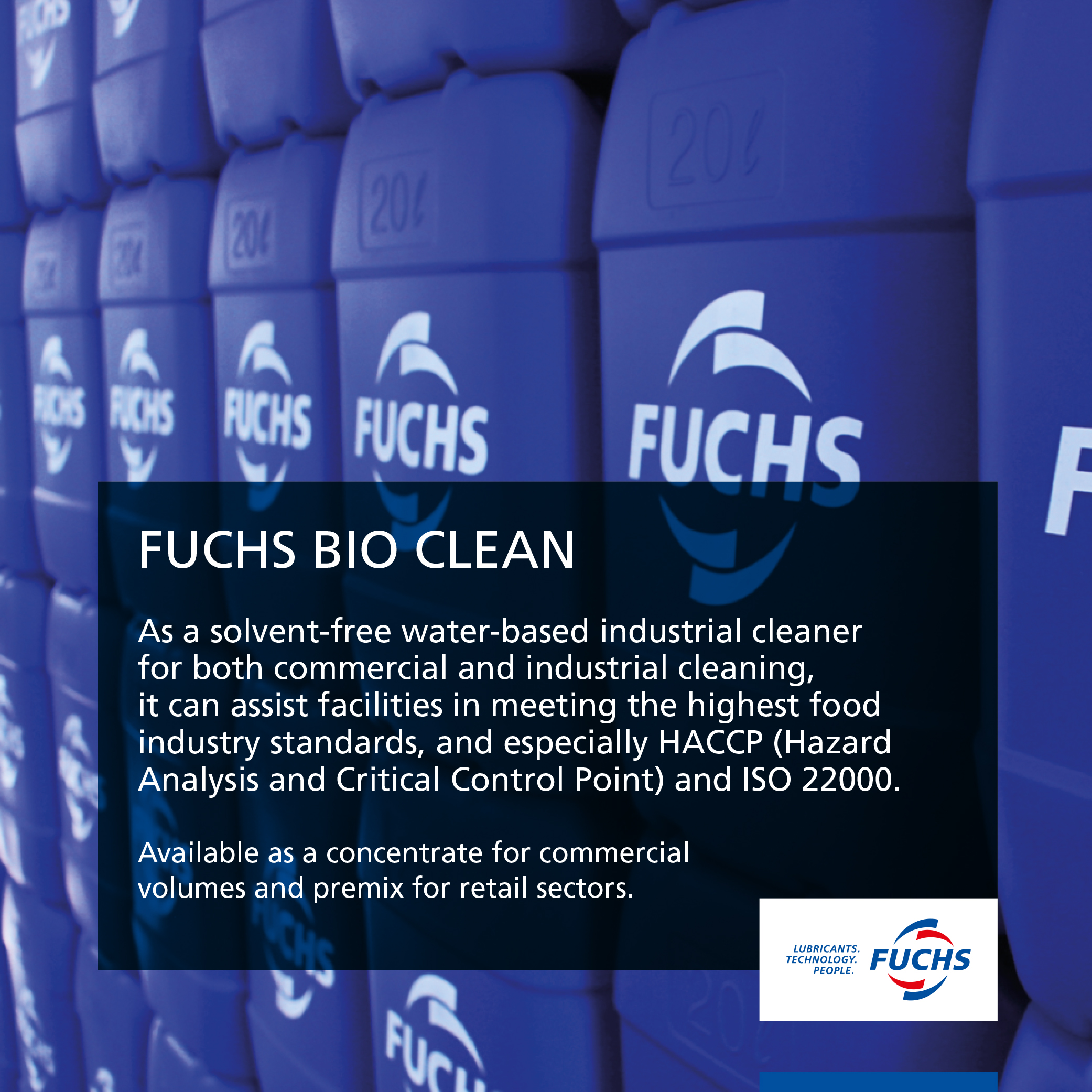 FUCHS HACCP AND ISO 22000-APPROVED FOOD AND PHARMACEUTICAL PROCESSING ...